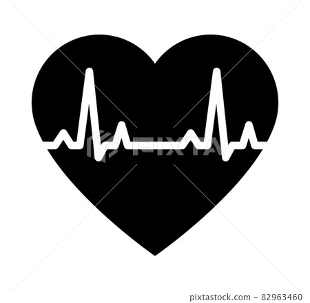 ECG waveform icon - Stock Illustration [82963460] - PIXTA