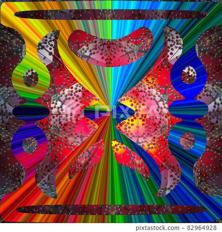 Spectral frame on kaleidoscope back - Stock Illustration [82964928] - PIXTA
