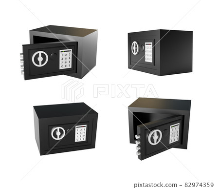 3D Render Safe Icon, Security and Protection Sign - Stock Illustration ...