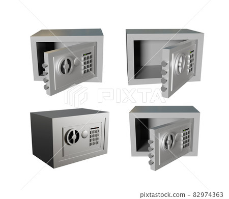 3D Render Safe Icon, Security and Protection Sign - Stock Illustration ...