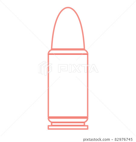 Neon bullets simple red color vector... - Stock Illustration [82976745 ...