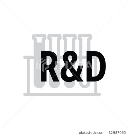 RD Icon, Research and Development or R and D... - Stock Illustration ...