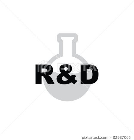 RD Icon, Research and Development or R and D... - Stock Illustration ...