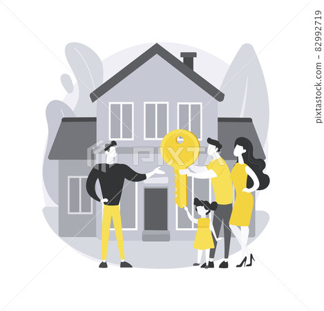 Real estate abstract concept vector illustration. - Stock Illustration ...