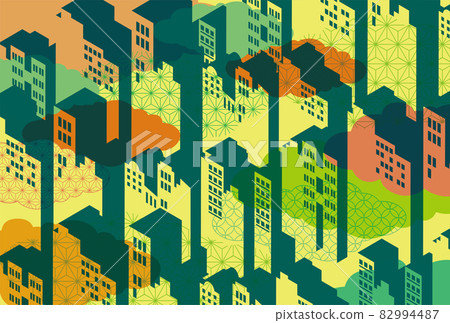City, city pattern illustration background - Stock Illustration ...