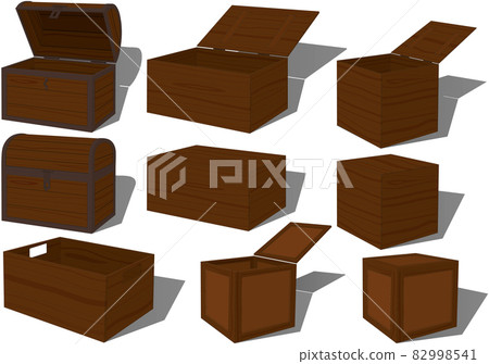 wooden container - Stock Illustration [82998541] - PIXTA