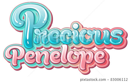 Precious Penelope logo text design - Stock Illustration [83006112] - PIXTA
