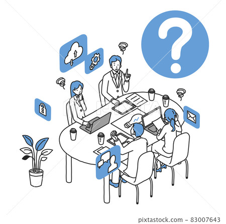 Problem-raising meeting - Stock Illustration [83007643] - PIXTA