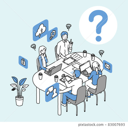 Problem-raising meeting - Stock Illustration [83007693] - PIXTA
