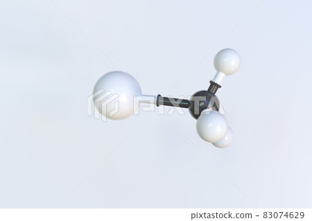 Methylmercury molecule, scientific molecular... - Stock Illustration ...