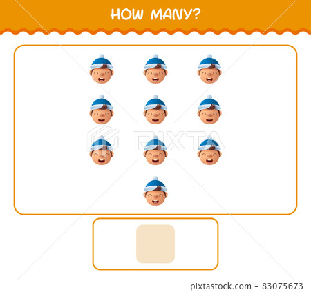 How many cartoon boys. Counting game.... - Stock Illustration [83075673 ...