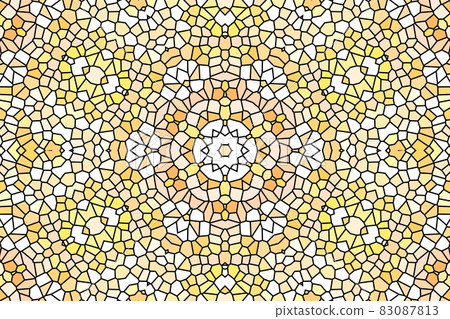 Stained glass-like geometric pattern design - Stock Illustration ...
