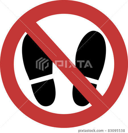 Sign illustration of the strictly prohibited mark - Stock Illustration ...