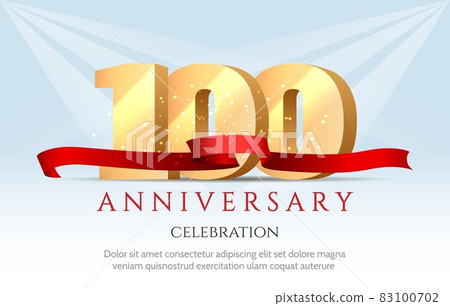 Birthday 100 poster - Stock Illustration [83100702] - PIXTA