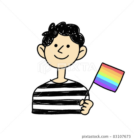 LGBT trans gender male illustration simple... - Stock Illustration ...