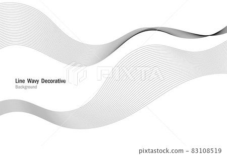 Abstract wavy line pattern stripe decorative... - Stock Illustration ...