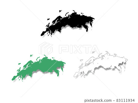 Europe-Shadow-3 Color Set - Stock Illustration [83111934] - PIXTA