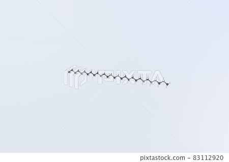 Molecule of nonacosane, isolated molecular... - Stock Illustration ...