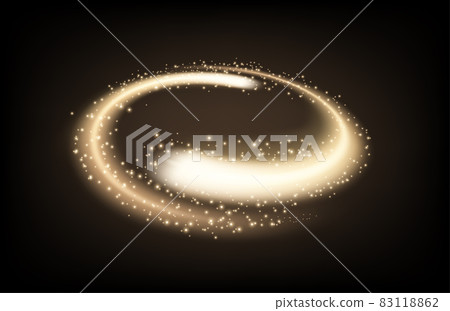 Rotating white light shiny with sparkles flat...-插圖素材 [83118862] - PIXTA圖庫