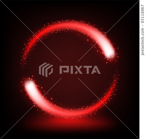 Rotating red light shiny with sparkles,...-插圖素材 [83118867] - PIXTA圖庫
