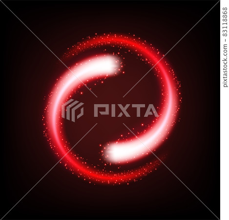 Rotating red light shiny with sparkles,...-插圖素材 [83118868] - PIXTA圖庫