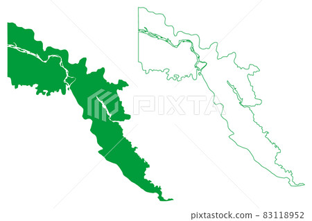 Maraa municipality (Amazonas state,... - Stock Illustration [83118952 ...