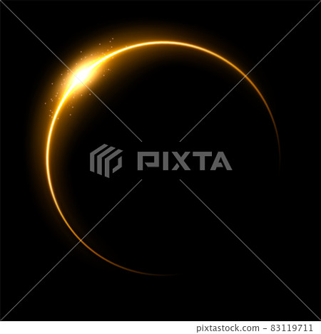 Yellow eclipse, Suitable for product... - Stock Illustration [83119711 ...