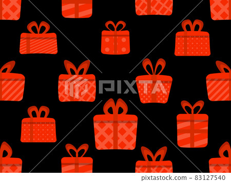 Red gift boxes seamless pattern. Gift boxes... - Stock Illustration ...