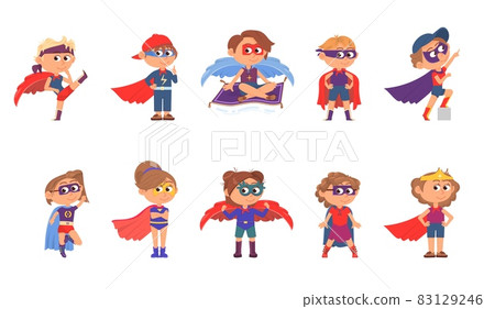 Superhero Kids Clip Art