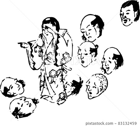 A child who cries surrounded by the fallen... - Stock Illustration ...
