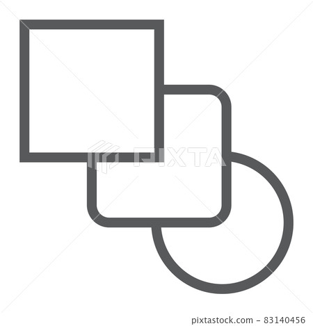 Blend tool line icon, tools and design, curve... - Stock Illustration ...