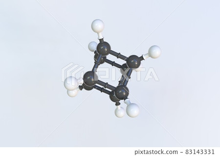 Cubane molecule made with balls, scientific...-插圖素材 [83143331] - PIXTA圖庫