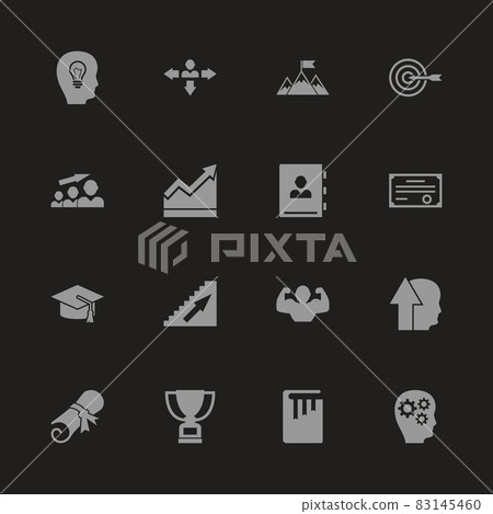 Personal Development - Flat Vector Icons - Stock Illustration [83145460 ...