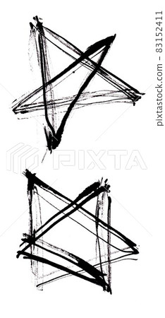 Background handwritten abstract black line star... - Stock Illustration ...