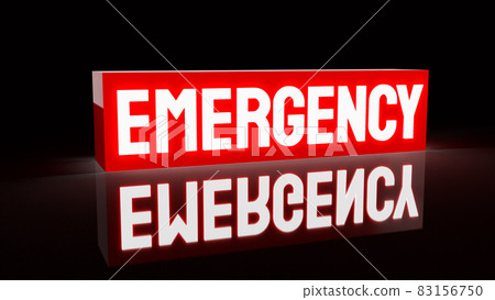 emergency light box in dark for rescue or ... - Stock Illustration ...