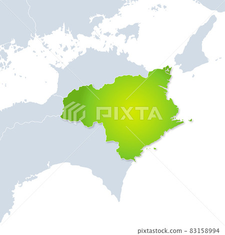 Tokushima Prefecture Map - Stock Illustration [83158994] - PIXTA