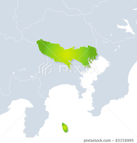 Tokyo Metropolis Map - Stock Illustration [83158995] - PIXTA