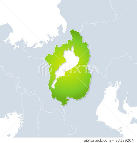 Shiga Prefecture Map - Stock Illustration [83159204] - PIXTA
