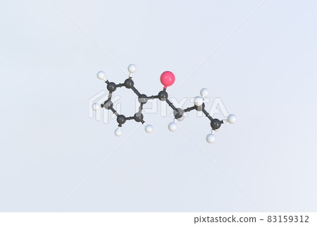 Molecule of butyrophenone, isolated molecular...-插圖素材 [83159312] - PIXTA圖庫