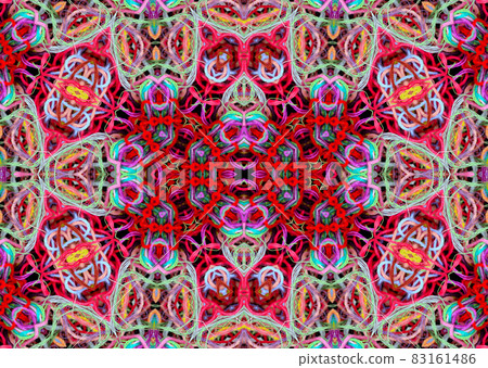 Abstract pattern of multicolored threads with... - Stock Illustration ...