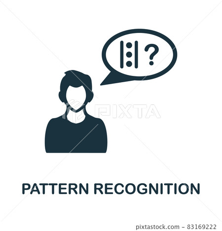 Pattern Recognition icon. Monochrome sign from... - Stock Illustration ...