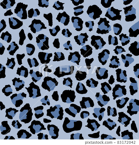 Leopard print blue - Stock Illustration [83172042] - PIXTA