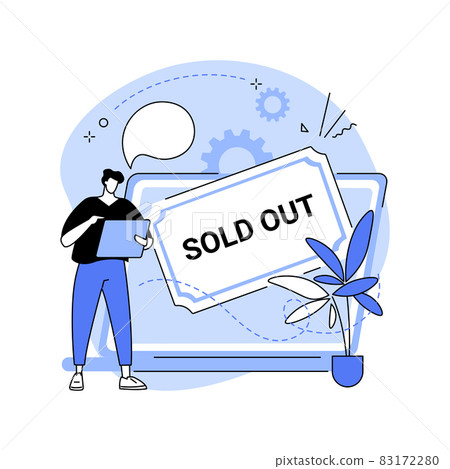 Sold-out event abstract concept vector... - Stock Illustration ...