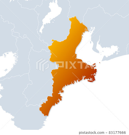 Mie Prefecture Map - Stock Illustration [83177666] - PIXTA