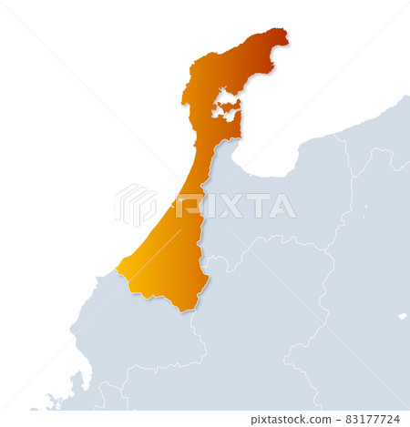 Ishikawa Prefecture Map - Stock Illustration [83177724] - PIXTA