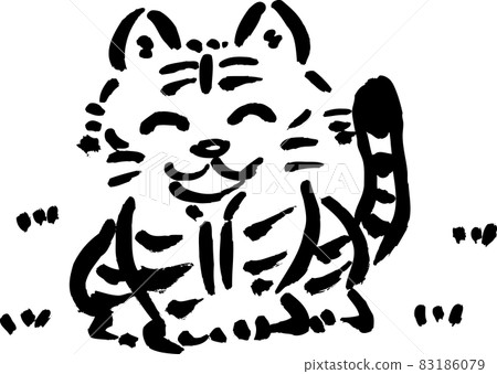 Tora's brush illustration - Stock Illustration [83186079] - PIXTA