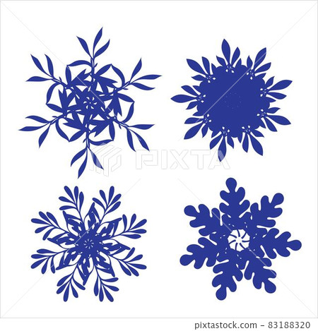 Set of snowflakes. Laser cut pattern for... - Stock Illustration ...
