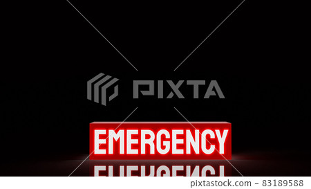 emergency light box in dark for rescue or ... - Stock Illustration ...