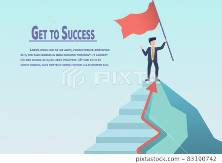 Go to success. - Stock Illustration [83190742] - PIXTA