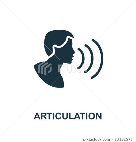Articulation icon. Monochrome sign from... - Stock Illustration ...